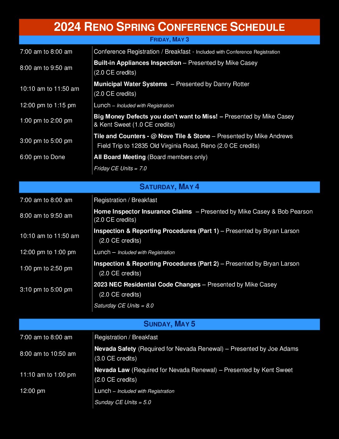 2024 Reno Spring Conference - American Institute of Inspectors